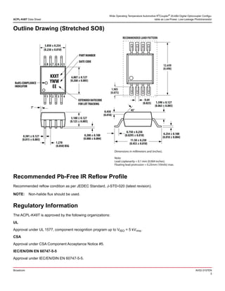 ACPL-K49T - Datasheet - Broadcom Corporation | PDF