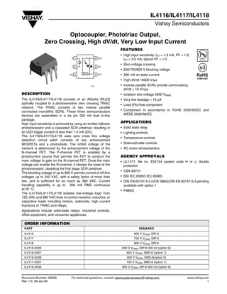 IL4116 -Datasheet - VISHAY | PDF
