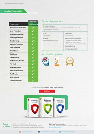 datasheet-quickheal-total-securitypdf... | PDF
