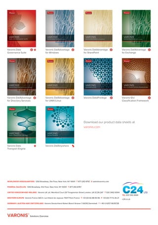 Datasheet varonis solutions overview - c24 | PDF
