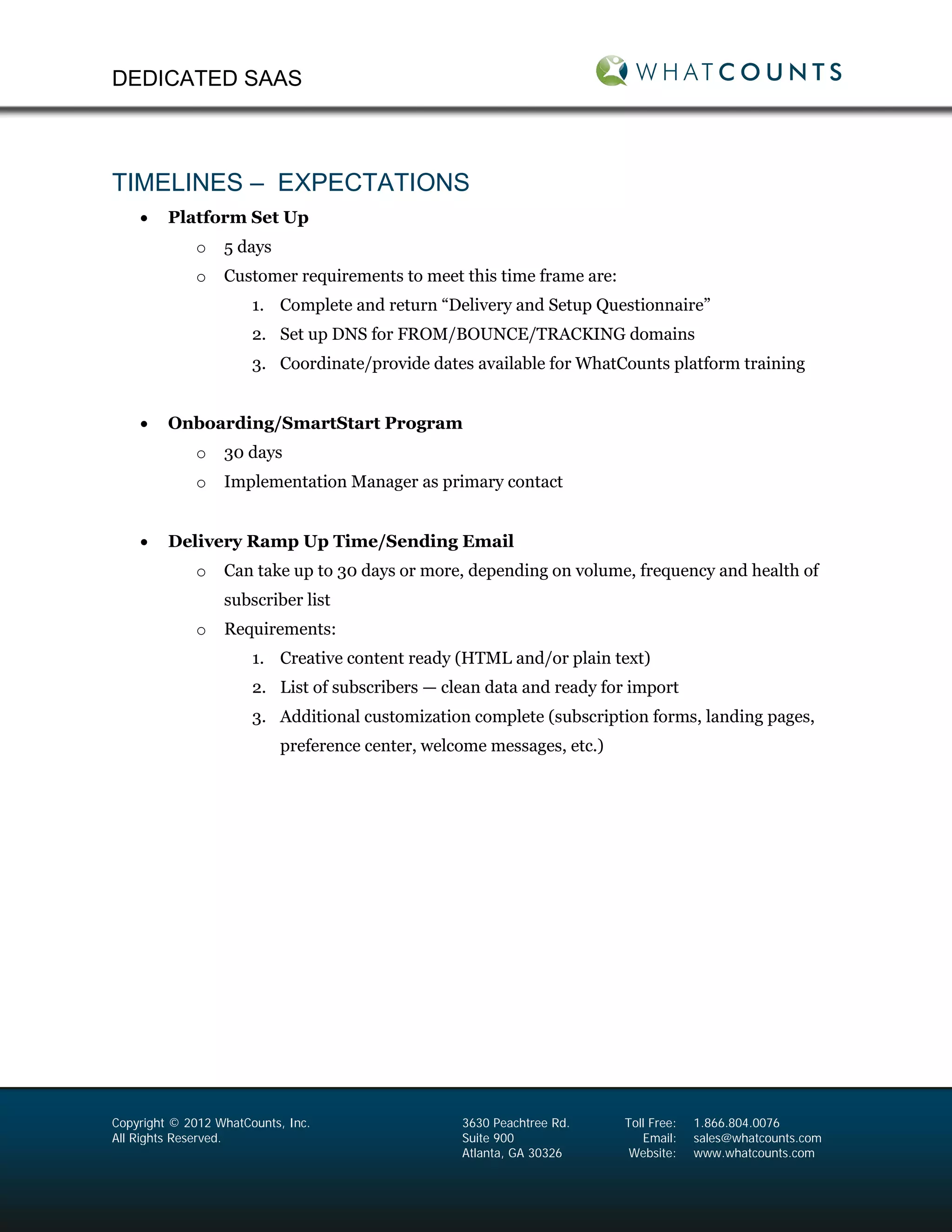 Flexible Deployment Options - Dedicated SaaS | PDF