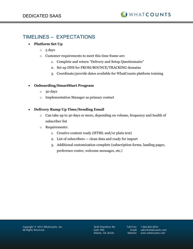 Flexible Deployment Options - Dedicated SaaS | PDF