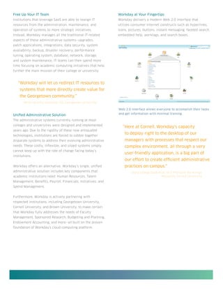 Workday for Higher Education | PDF