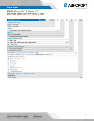Datasheet 1008s 40_50mm_gauge | PDF