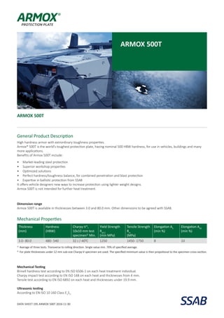 Data sheet 195_armox_500_t_2016-11-30_57_371857150_en | PDF