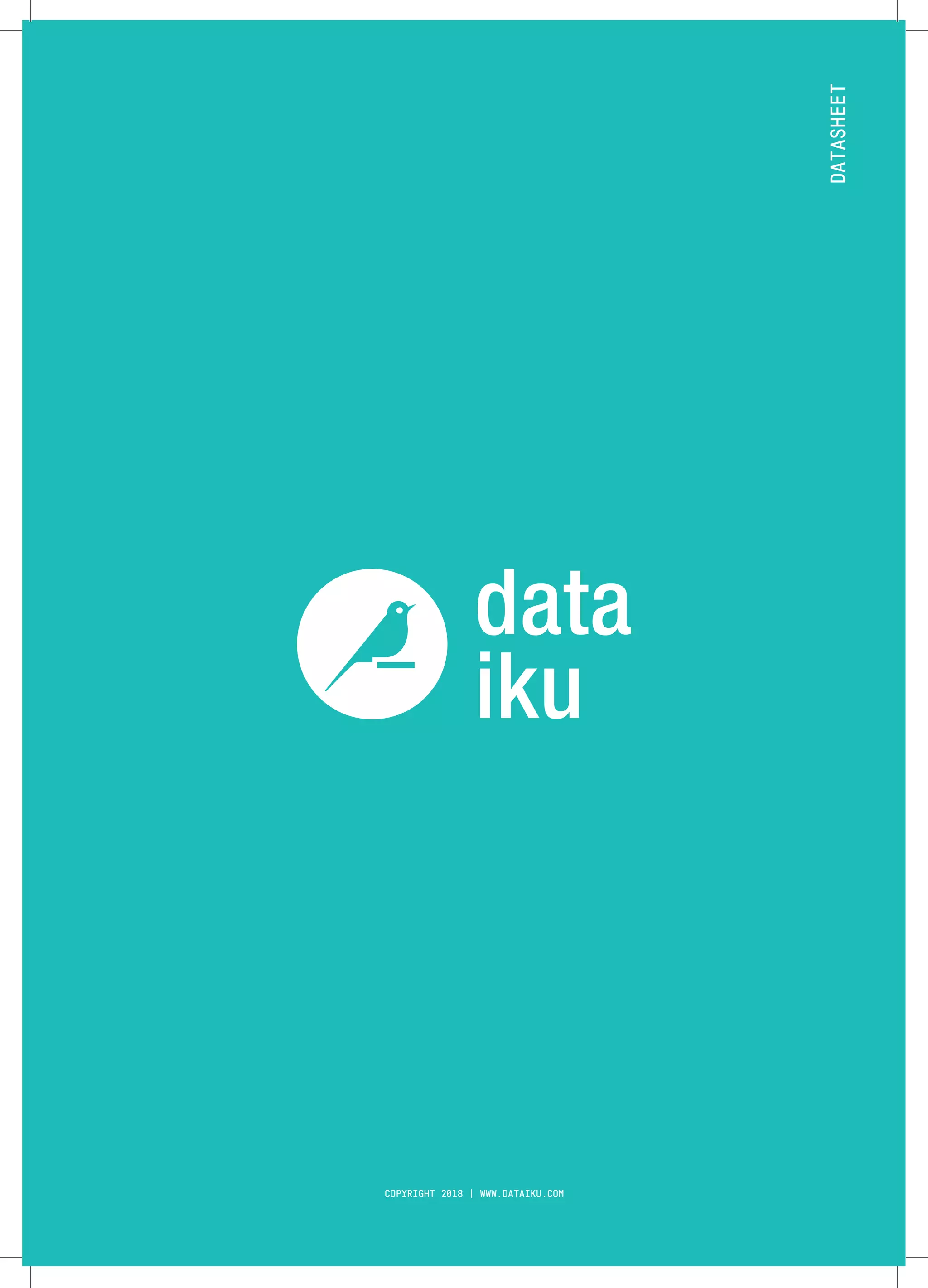 Dataiku Data Science Studio (datasheet) | PDF