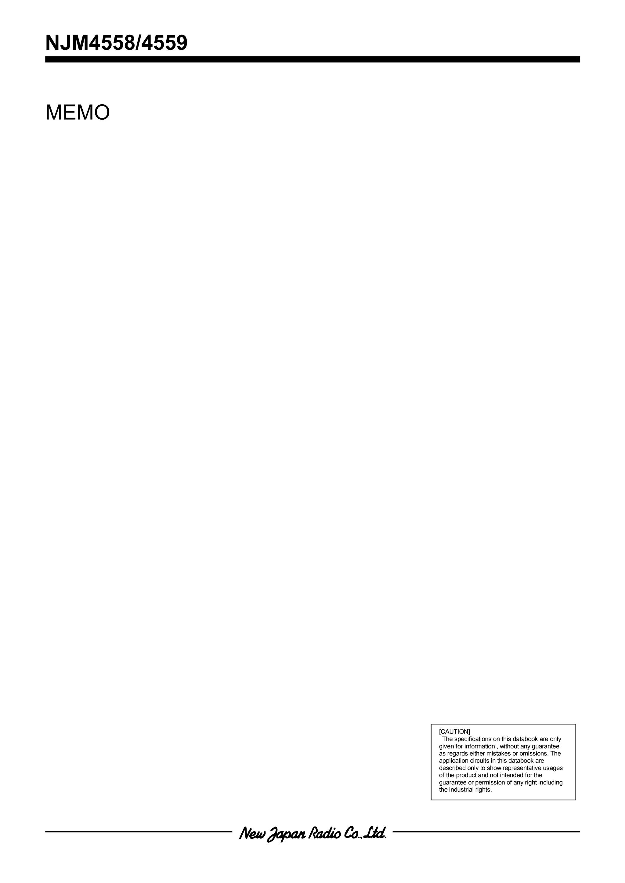 Data sheet 4558 | PDF