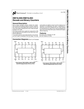 Datasheet 74 ls90 | PDF