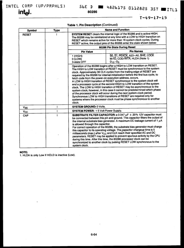 Datasheet 80286 | PDF