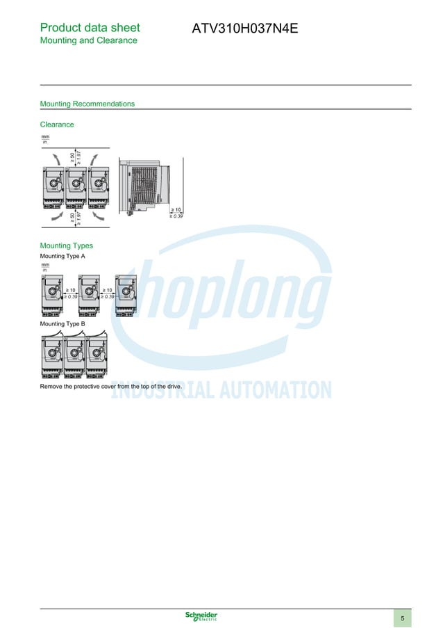 ATV310H037N4E Biến tần Schneider công suất 0.37kW - Hoplongtech | PDF