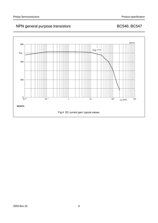 Datasheet bc547 | PDF