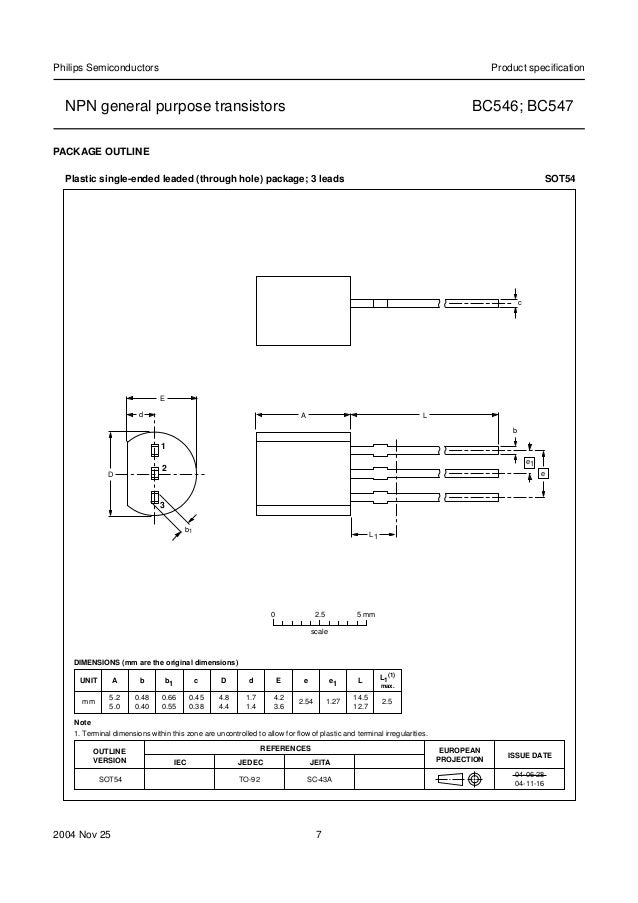 Datasheet bc547