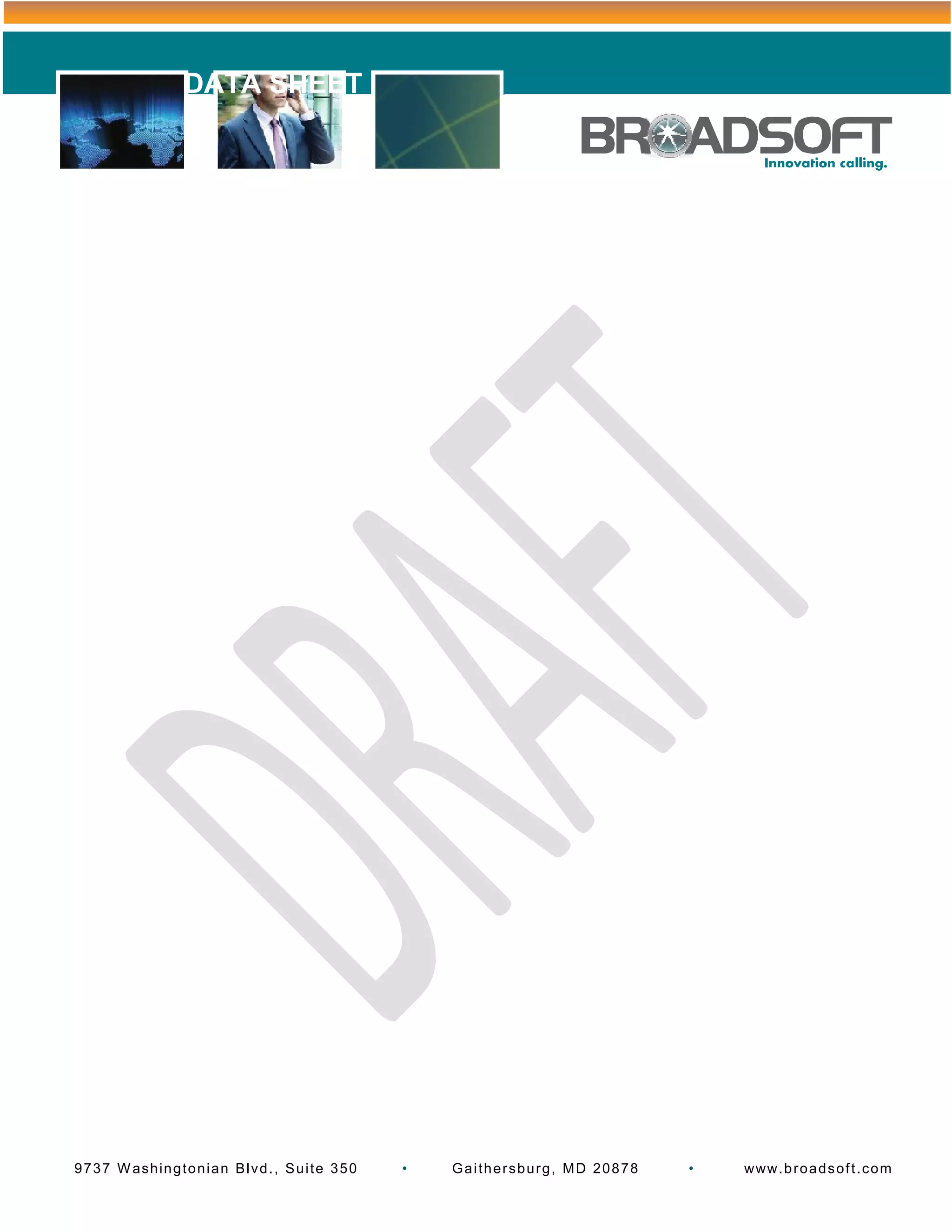 Data sheet broad works call center | PDF