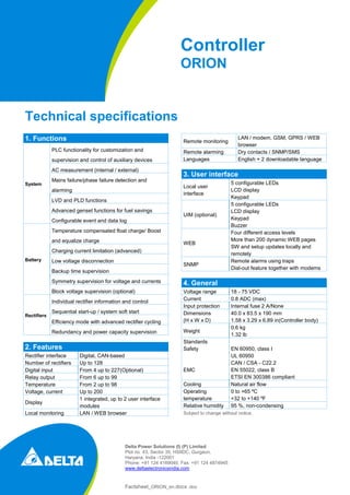 Datasheet_Delta ORION Controller .pdf