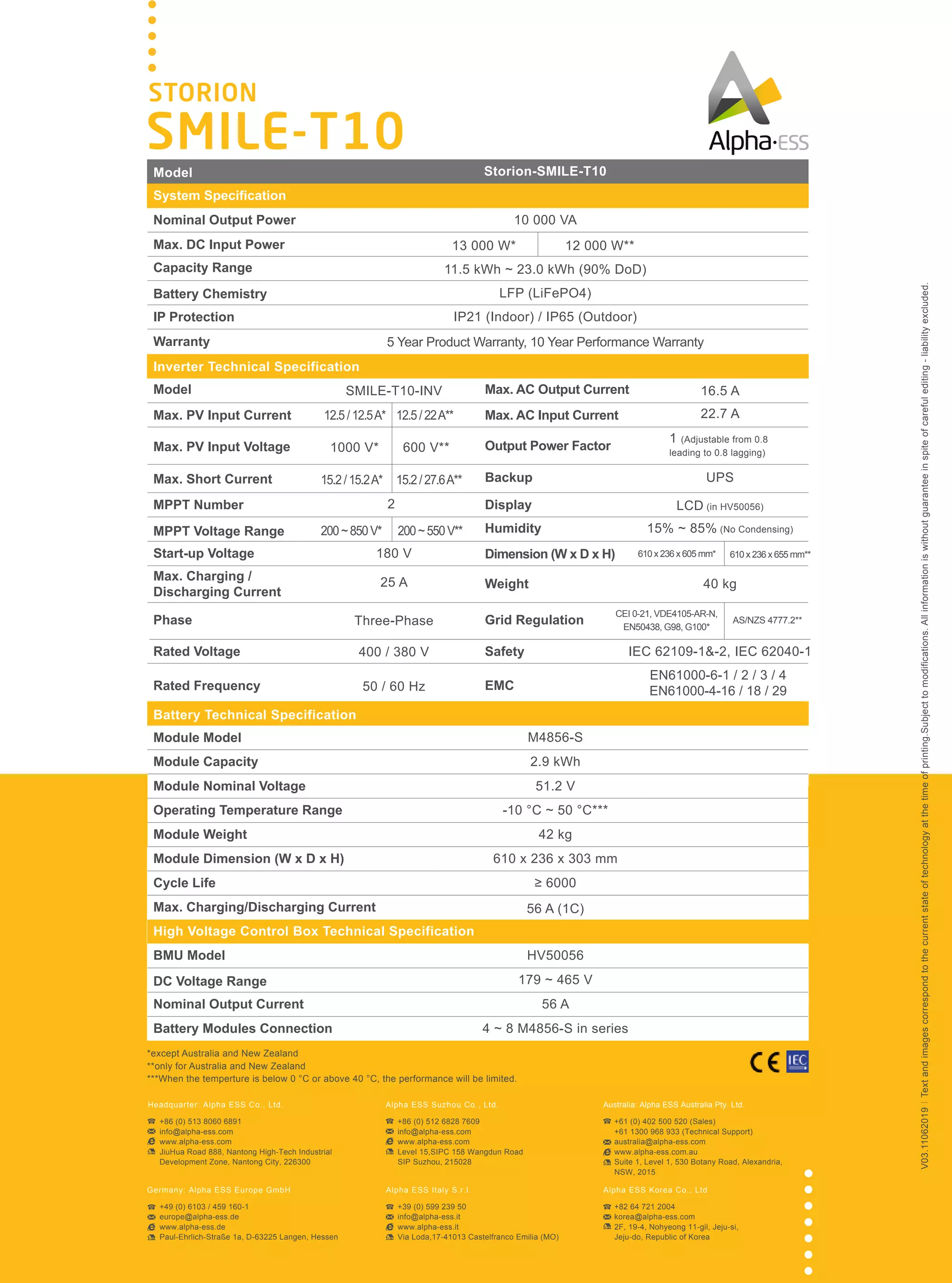 Datasheet SMILE-T10 | PDF