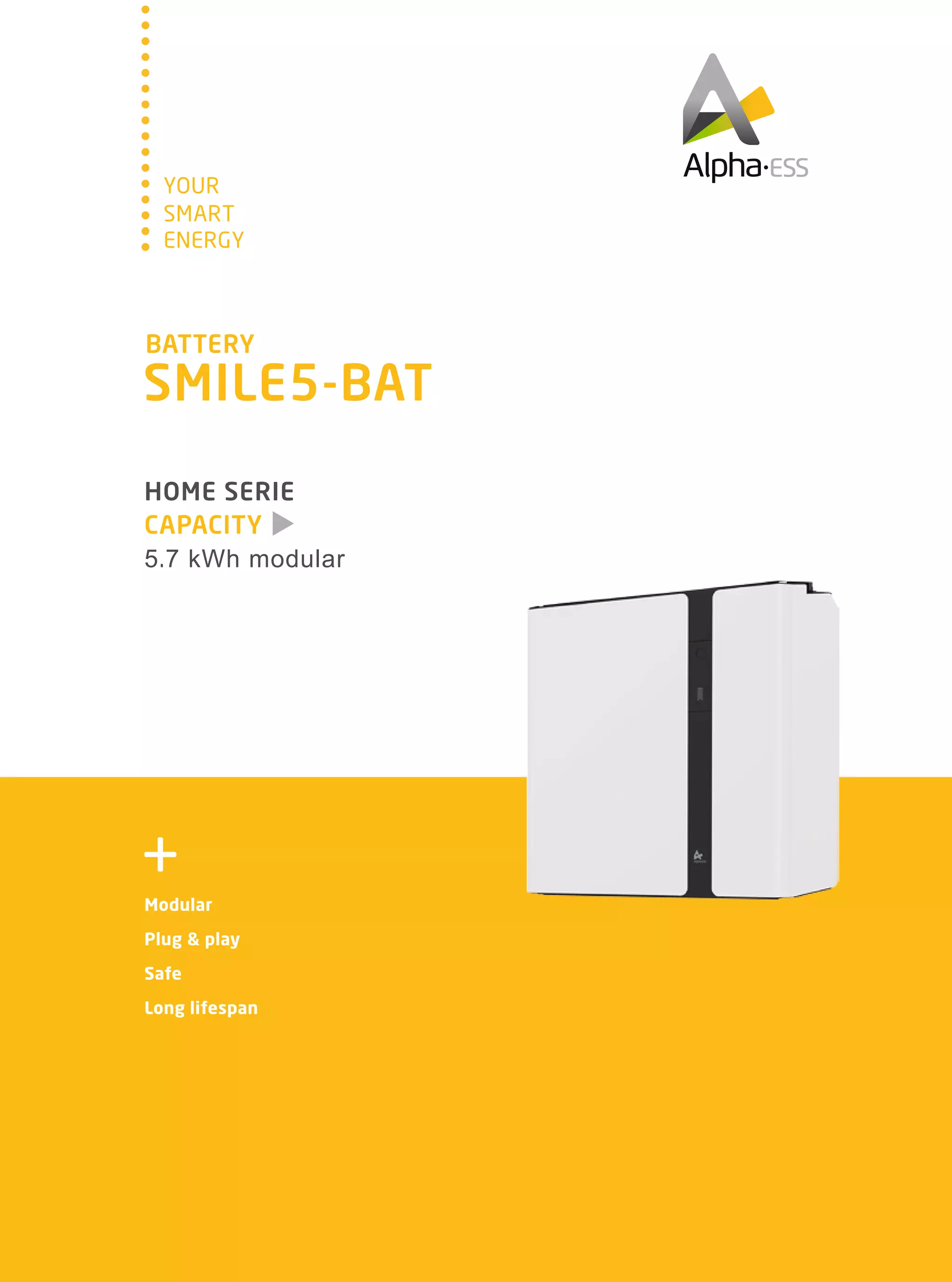 Datasheet SMILE5-BAT(Battery) | PDF