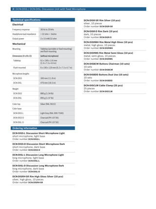 micro đại biểu bosch dcn-diss/dcn-diss-l | PDF