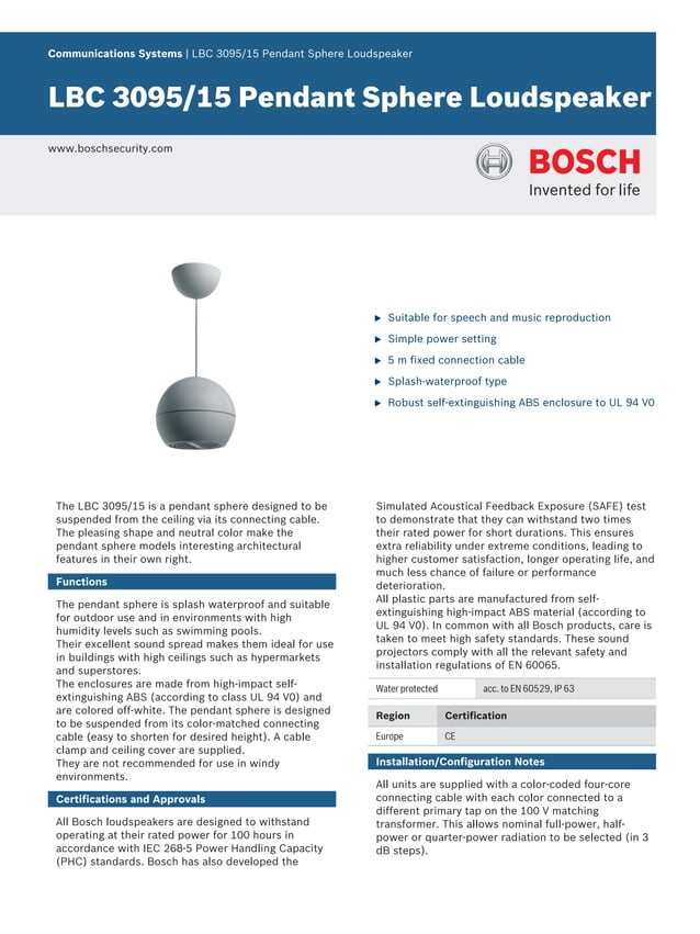 Data sheet en_us_1928278155 | PDF