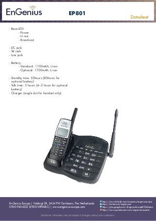 Datasheet EP801 | PDF