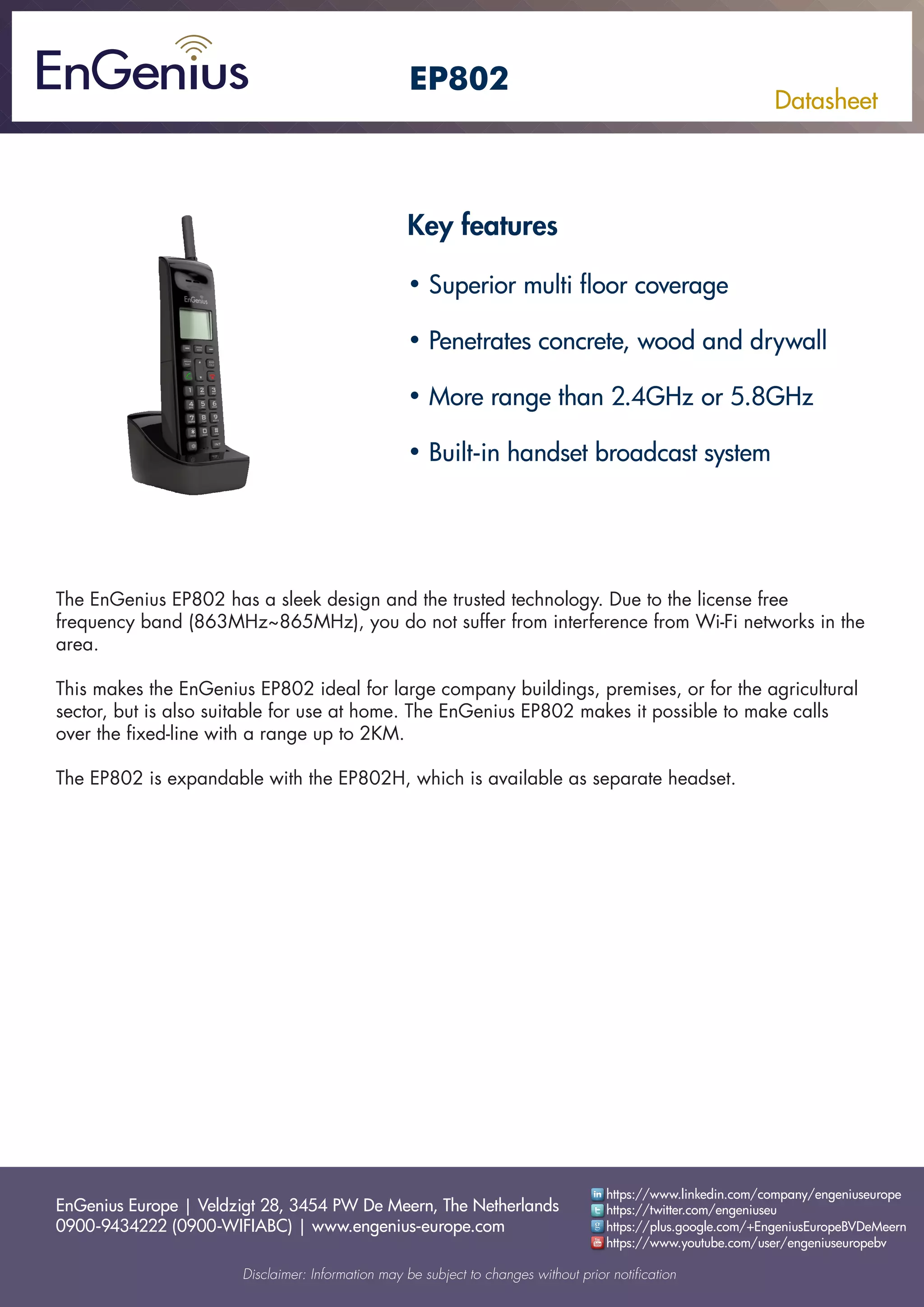 Datasheet EP802 | PDF
