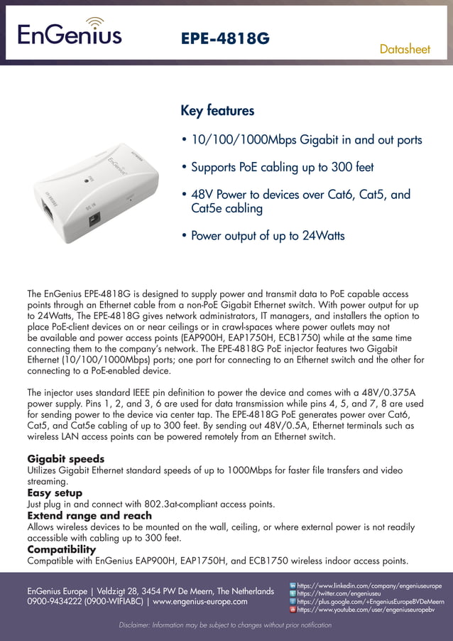 Datasheet EPE4818G | PDF