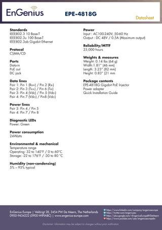 Datasheet EPE4818G | PDF