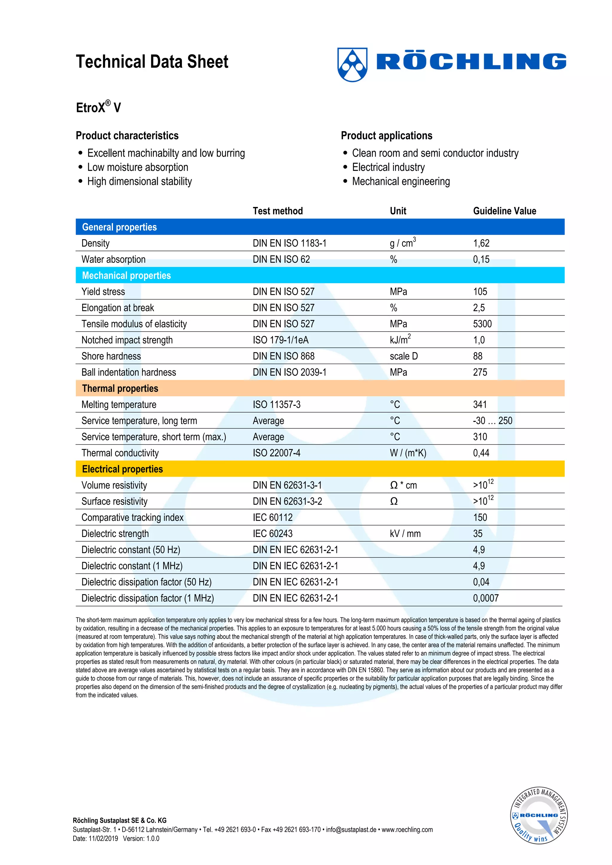 Datasheet etro x_v_en | PDF