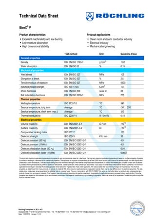 Datasheet etro x_v_en | PDF