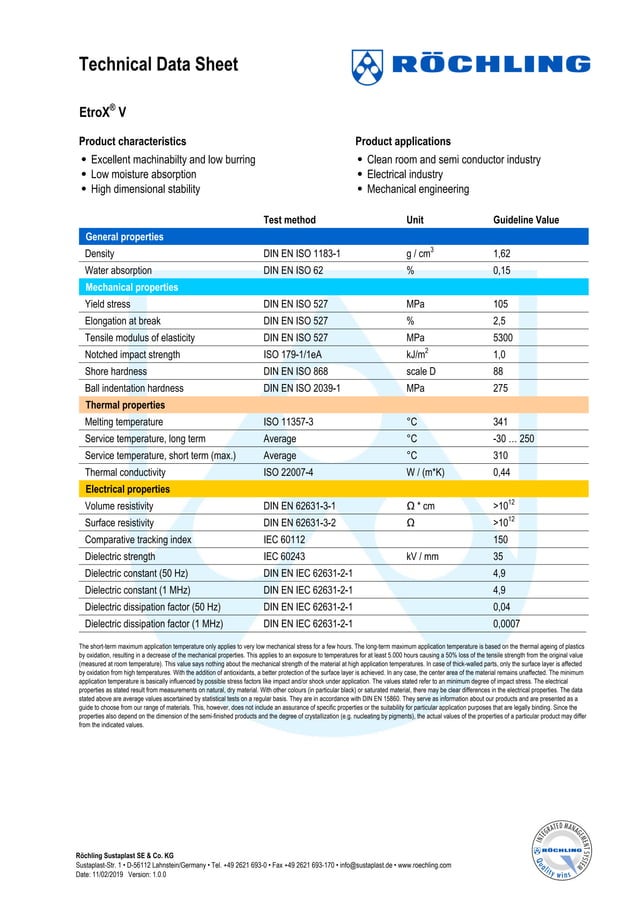 Datasheet etro x_v_en | PDF | Physics | Science