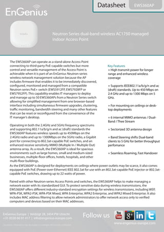 Datasheet EnGenius EWS360AP | PDF