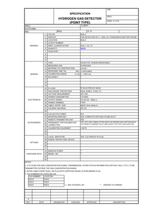 Oil and Gas Industry : Datasheet for Fire and Gas Detectors.pdf