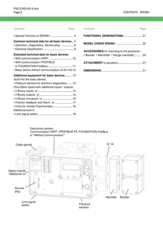 Datasheet foxboro eckardt srd991 18463765 | PDF