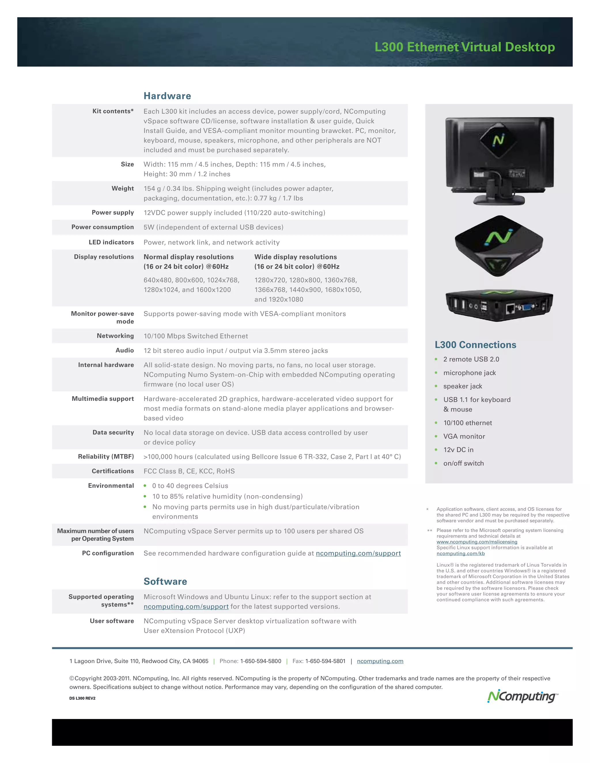 Datasheet l300 | PDF