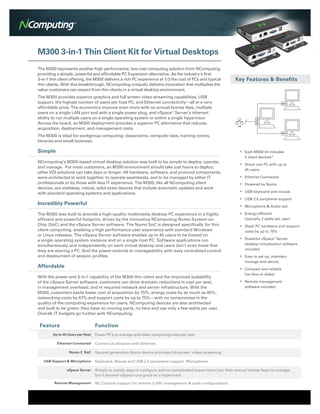 Datasheet m300 | PDF