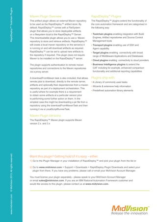 Datasheet mavenpluginforrd | PDF