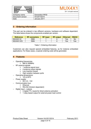 DataSheet mux4x1 | PDF