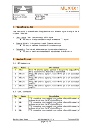 DataSheet mux4x1 | PDF