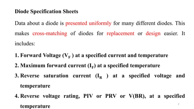 Data sheet of Diode.pptx