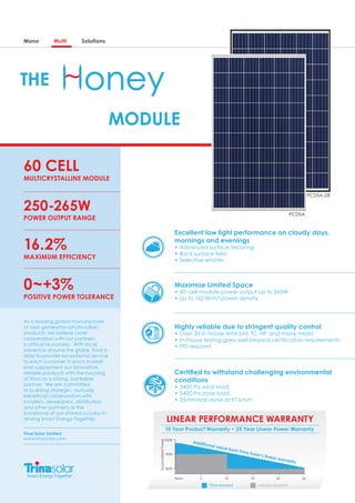 Trina Honey Datasheet | PDF