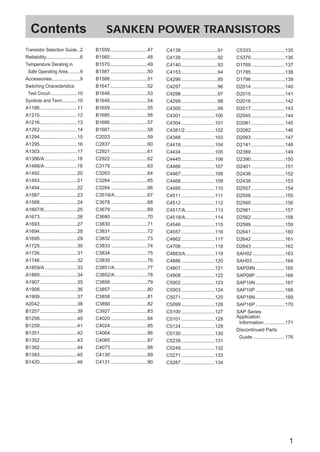 Data sheet power transistors sanken | PDF