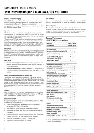 Datasheet profitest mbase_mtech (1) | PDF