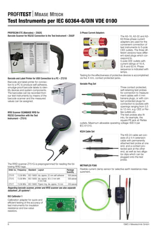 Datasheet profitest mbase_mtech (1) | PDF
