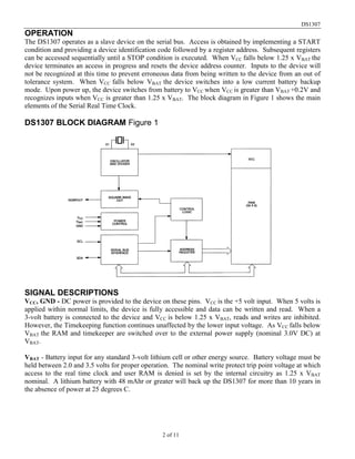 Datasheet RTC DS1307 untuk waktu yang tepat pada mikrokontroler | PDF