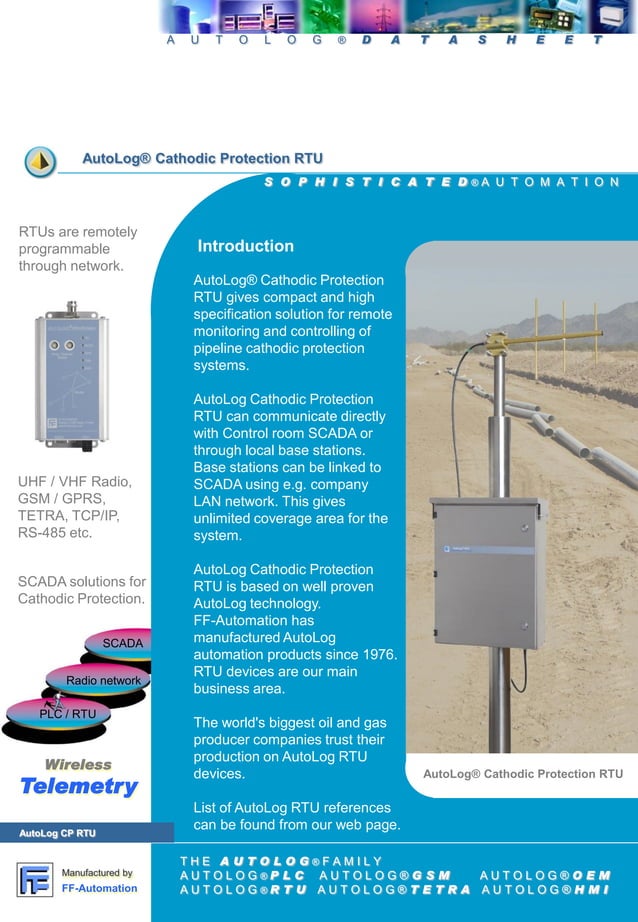 Datasheet rtu cathodic_protection | PDF | Technology & Computing