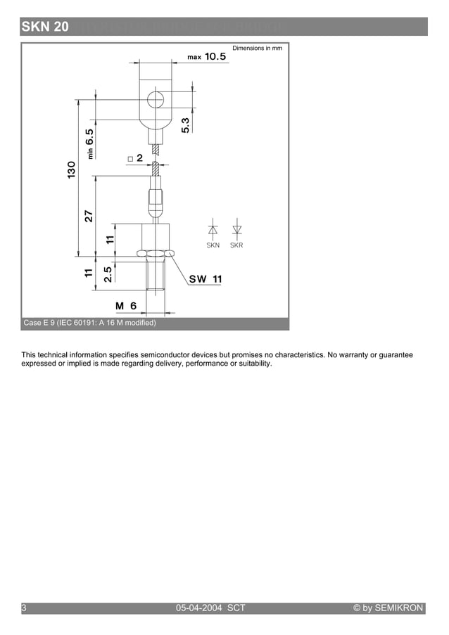 Datasheet skn 2004 | PDF