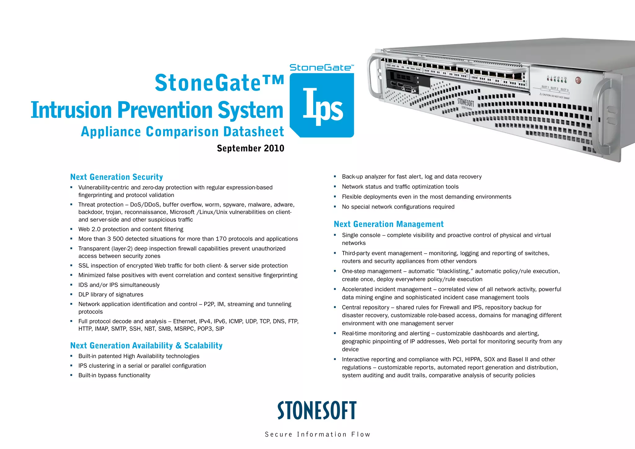 Datasheet stonegate ips-allinone | PDF