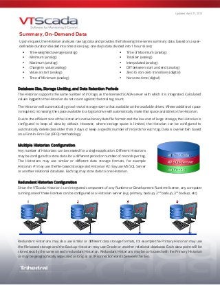 VTScada 11 Software - Integrated Historian | PDF | Databases | Computer ...