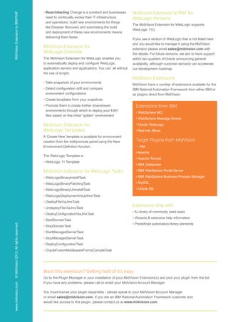 Datasheet weblogic midvisionextensionforibmraf | PDF