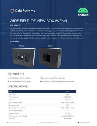 Wide Field of View Box (WFoV) | PDF