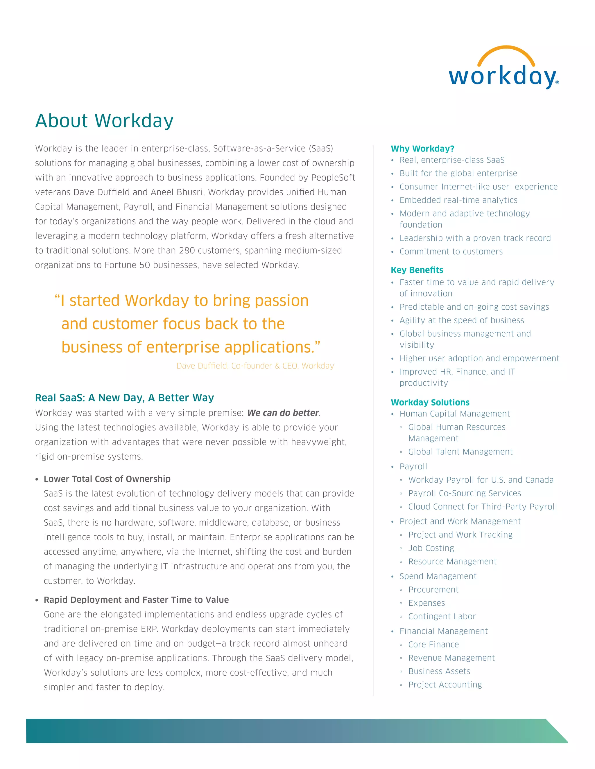 About Workday | PDF